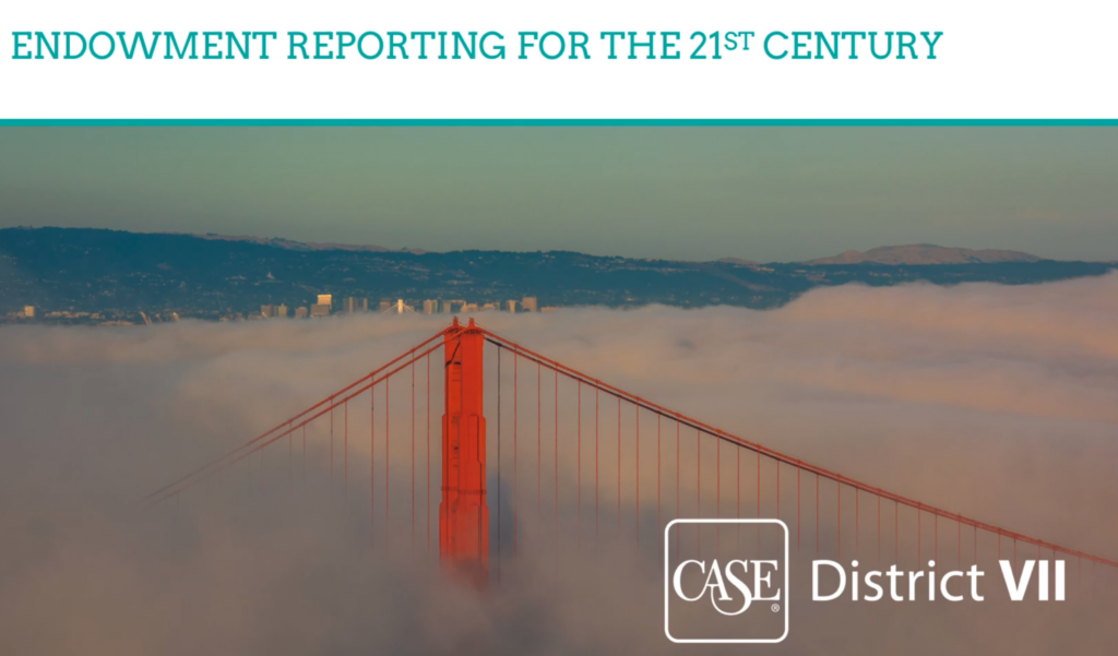 21st Century Endowment Reporting – CASE VII - Ovrture
